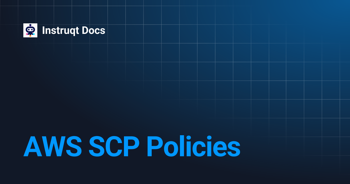 AWS SCP Policies | Instruqt Docs